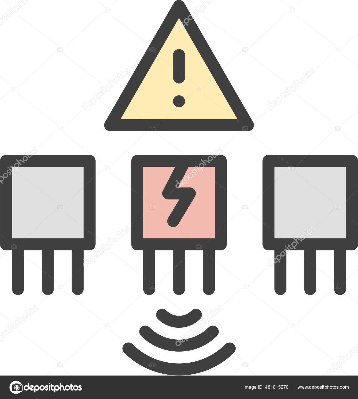 Malfunction Error Sensors Icon Stock Vector Image by ©iconfinder #481815270