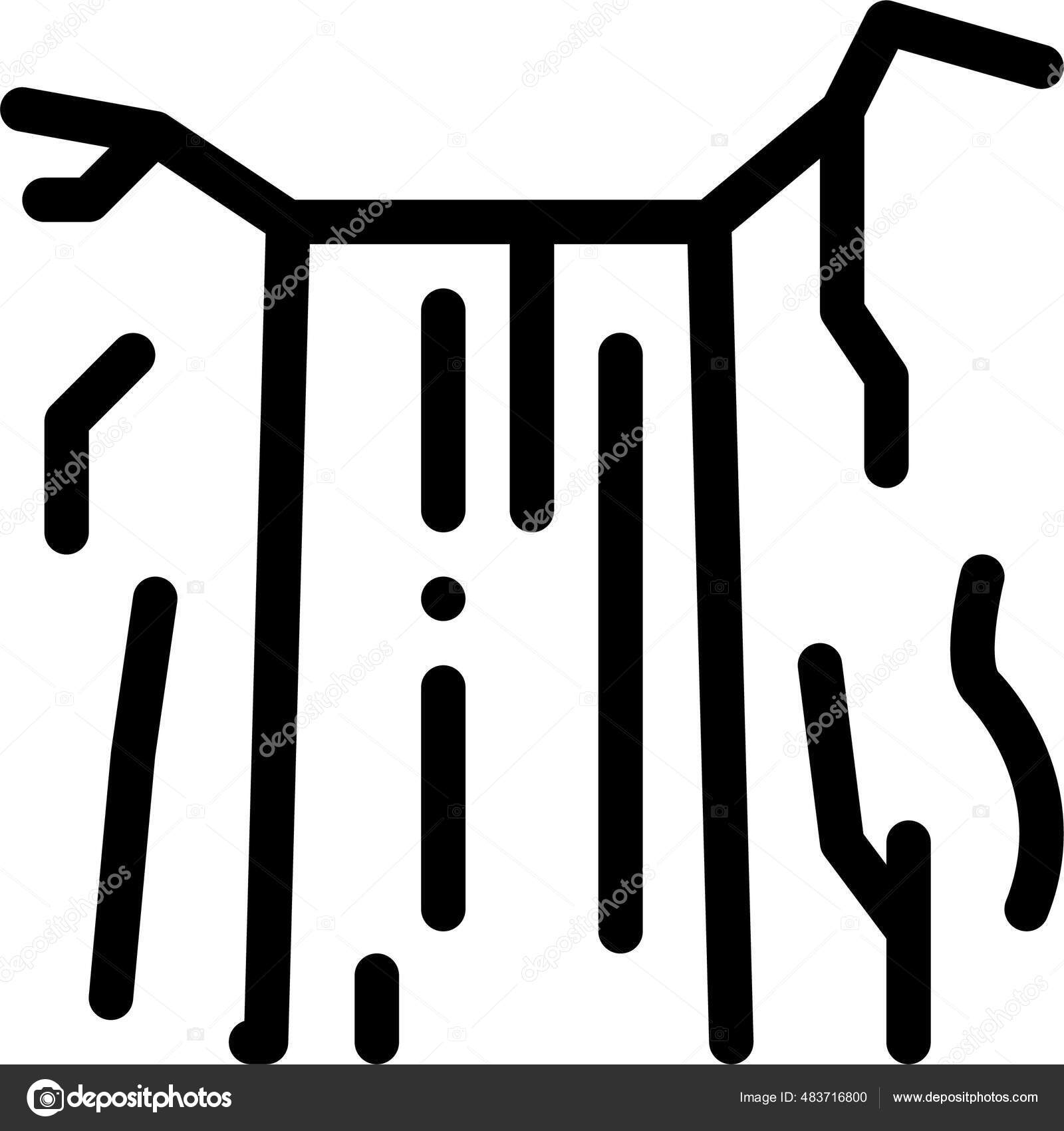 Bush Falling Icon Stock Vector by ©iconfinder 483716800