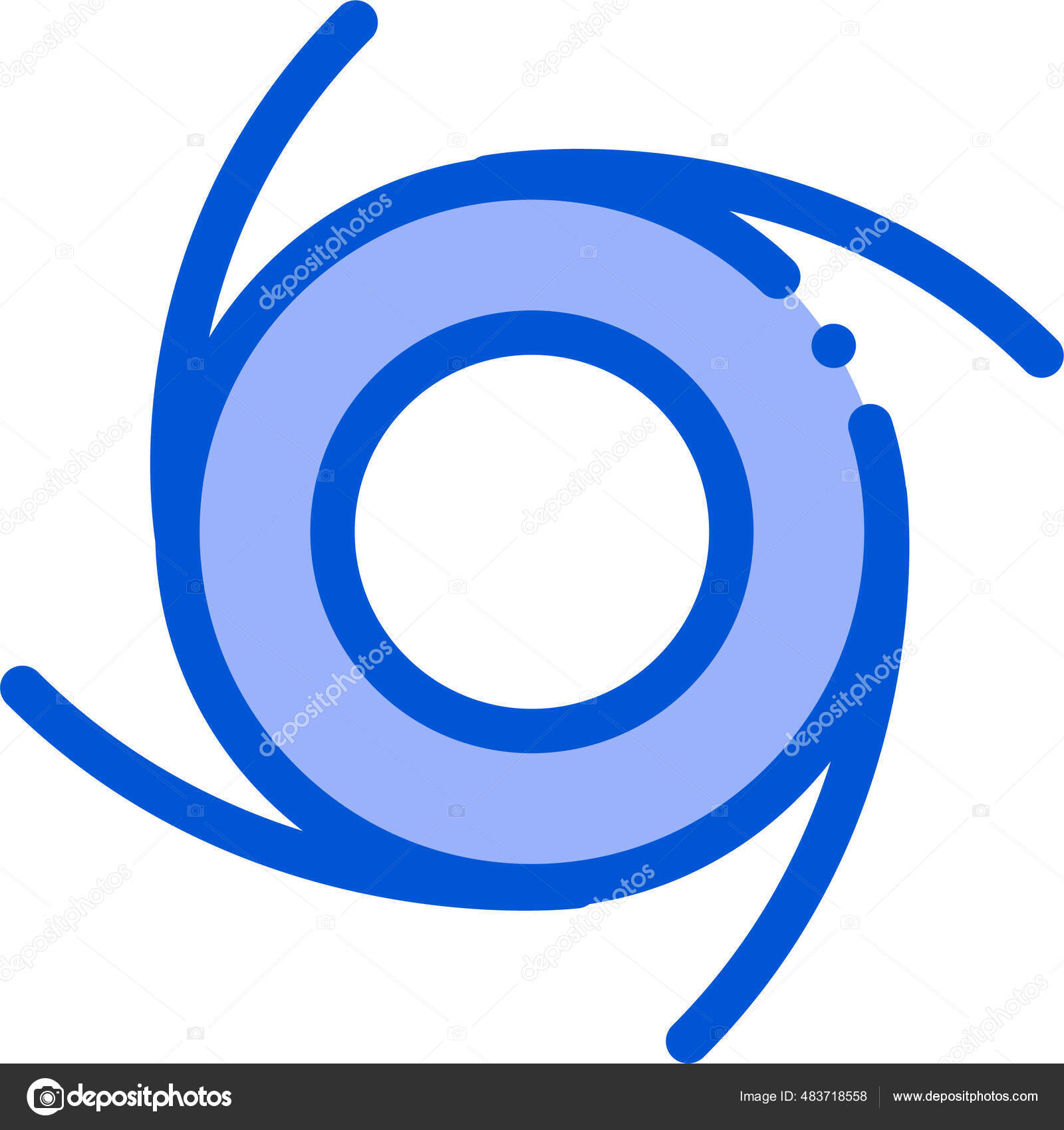 Cyclone Storm Tornado Icon Filledoutline Style Stock Vector by ...