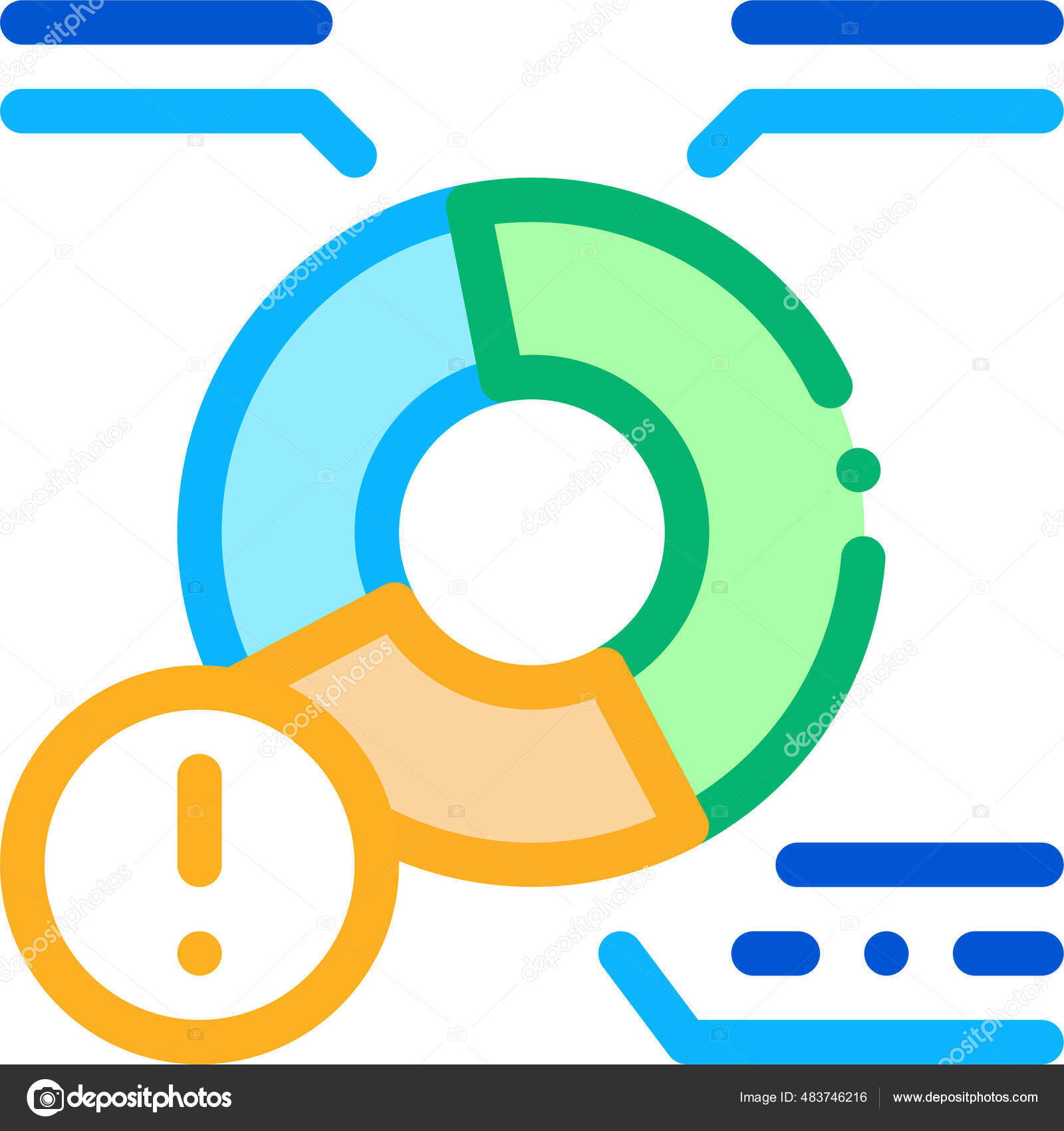 Chart Data Error Icon Stock Vector Image by ©iconfinder #483746216