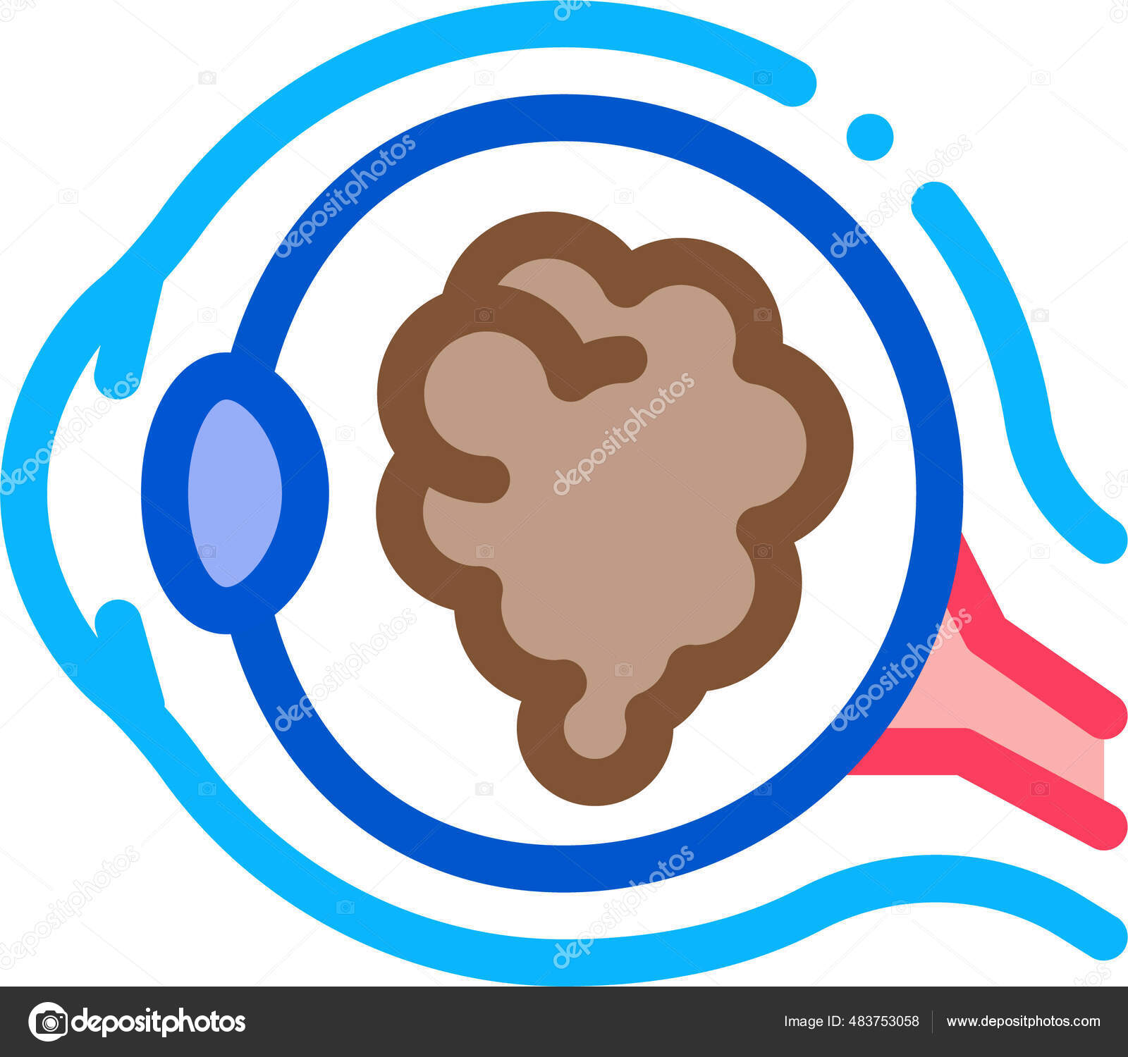 Cataract Disease Eyes Icon Hospitalshealthcare Category Stock ...
