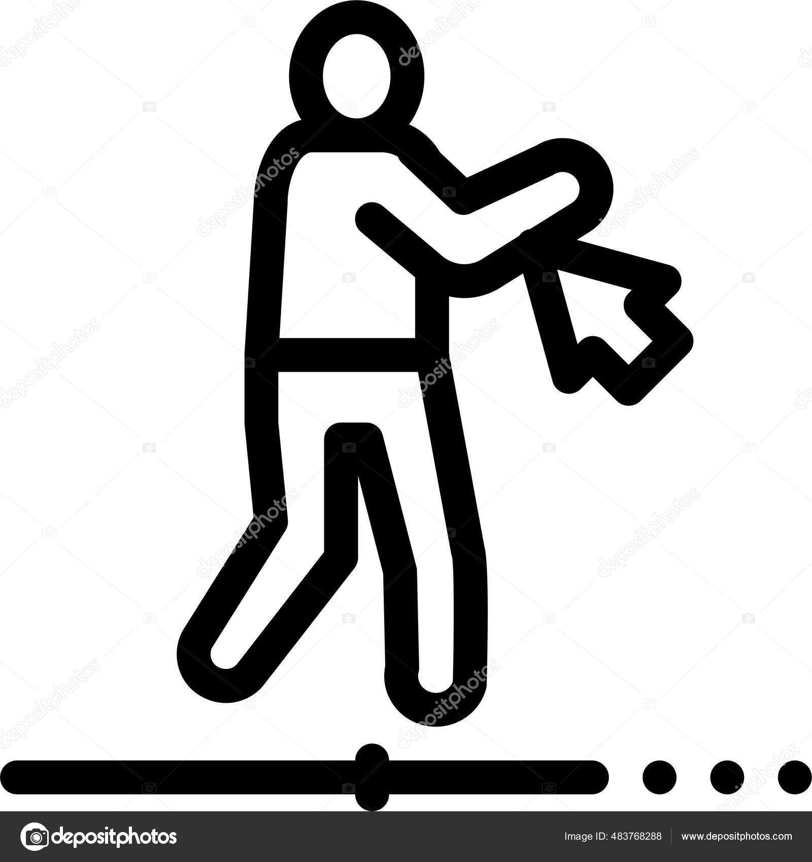 Man Motion Movement Icon Stock Vector Image by ©iconfinder #483768288