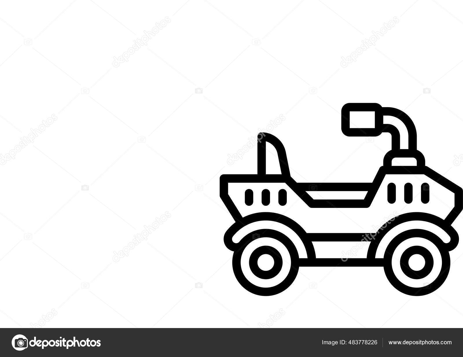 Transport Vehicle Buggy Icon Outline Style Stock Vector by ©iconfinder ...