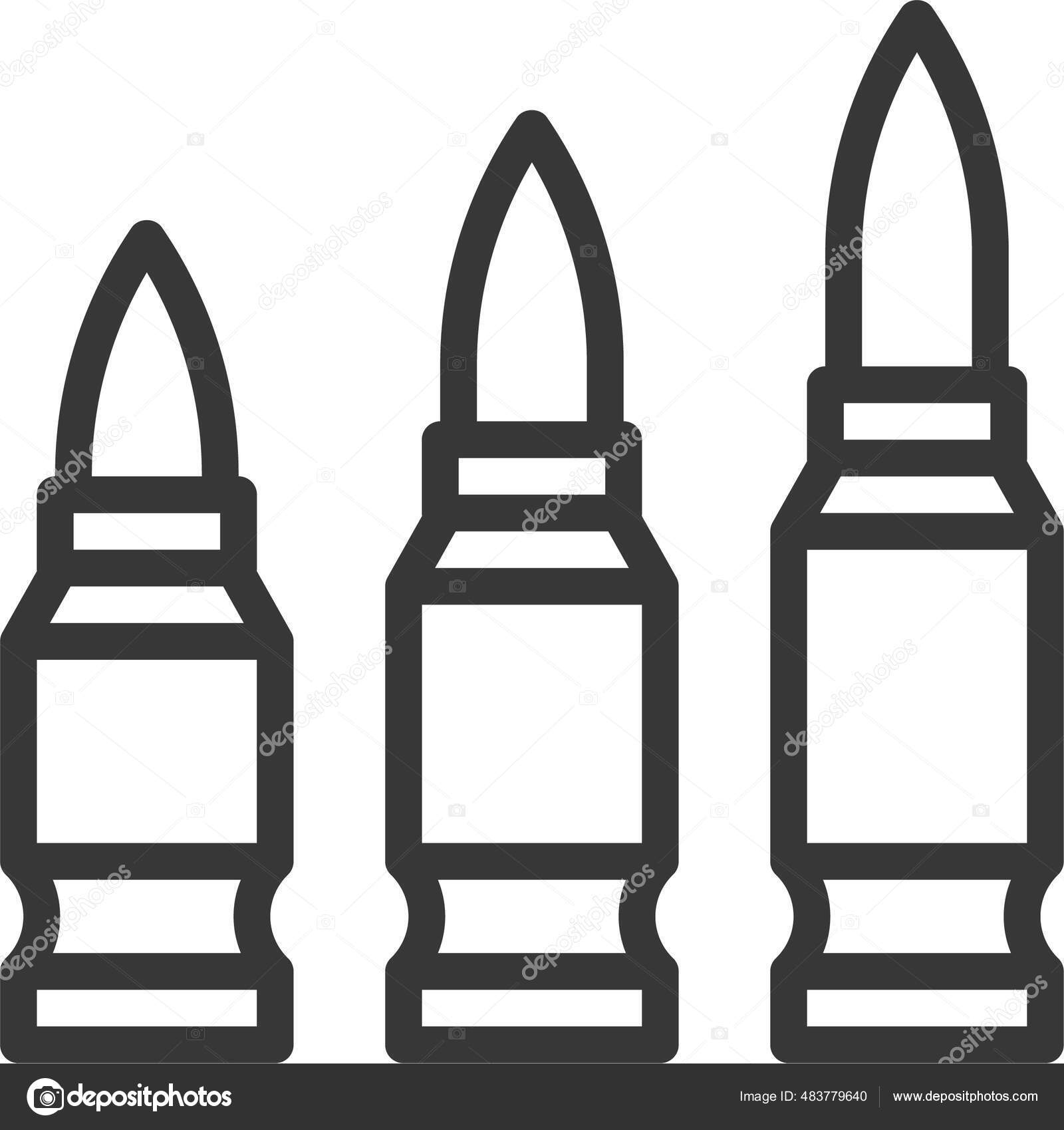 Ammo Ammunition Army Icon Outline Style Stock Vector by ©iconfinder ...