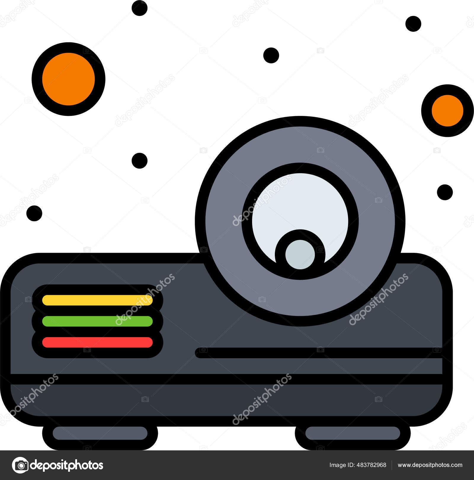 Beamer Presentation Projector Icon Stock Vector Image by ©iconfinder ...