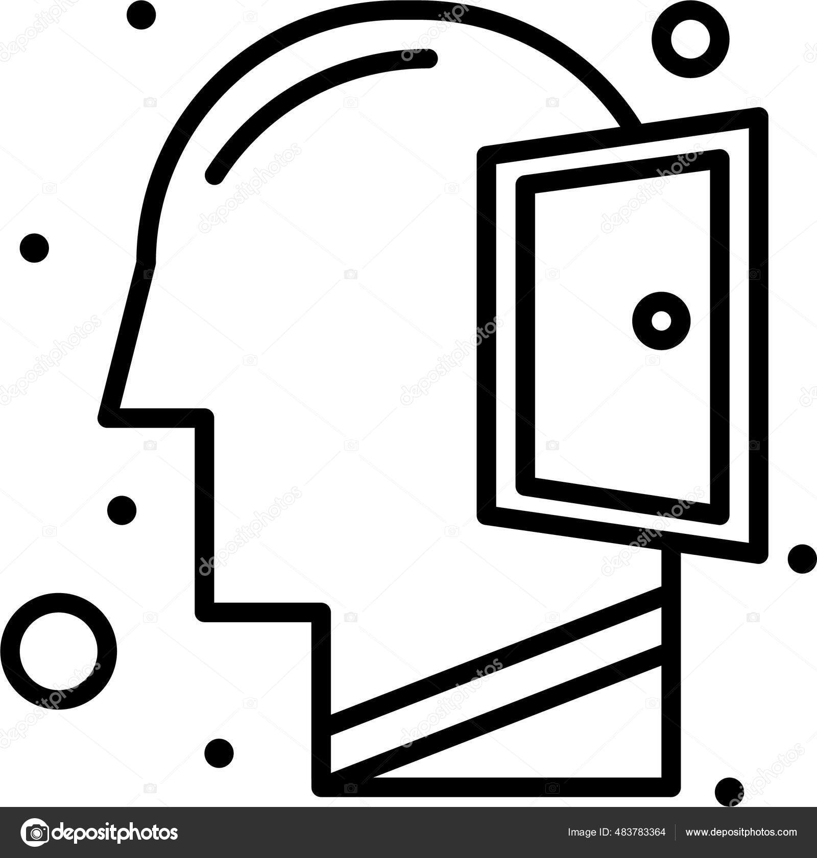 Head Mind Open Icon Stock Vector Image by ©iconfinder #483783364