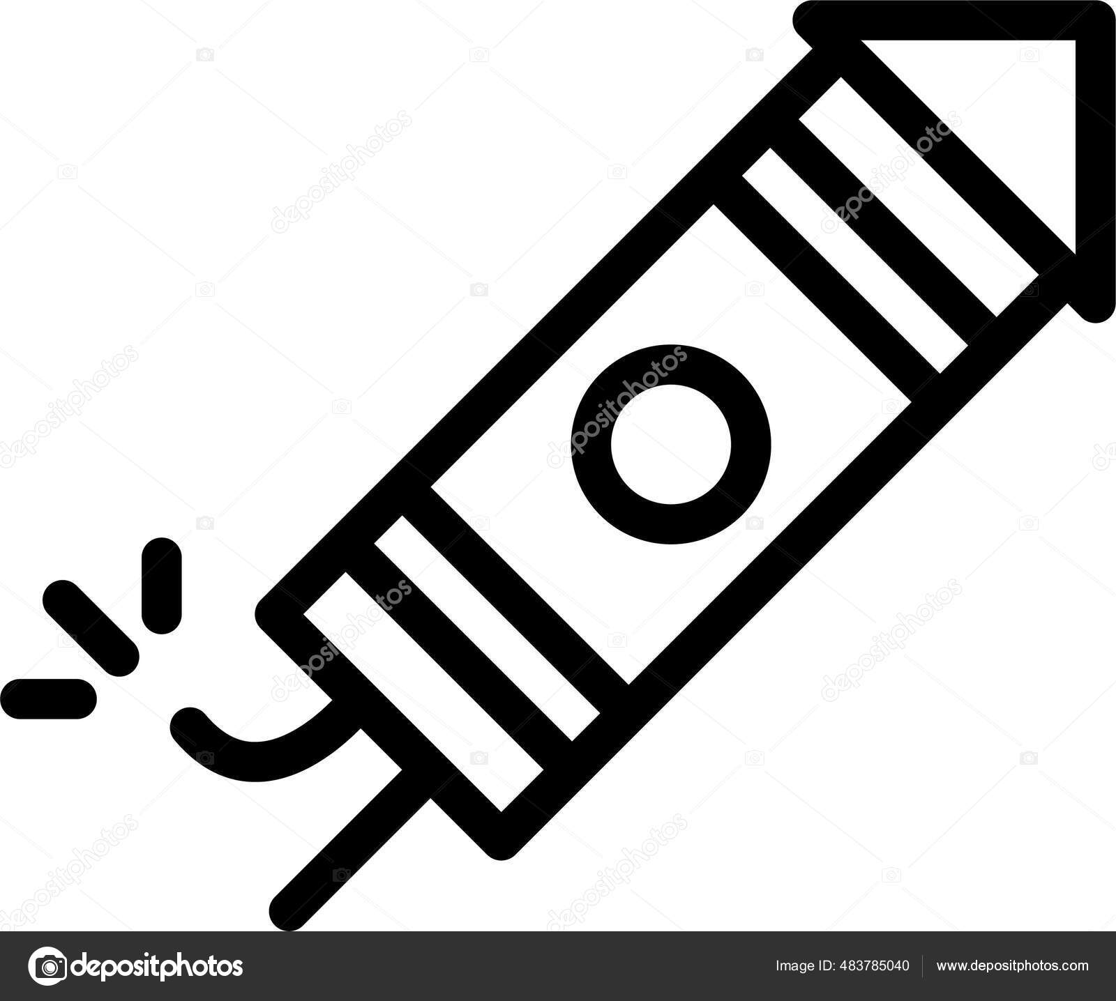 China Chinese Explosive Icon Outline Style Stock Vector by ©iconfinder ...