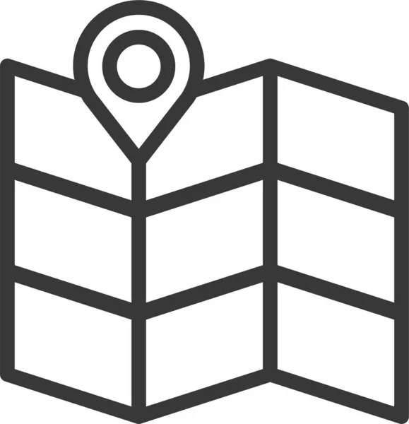 Directions Location Map Icon Outline Style Stock Vector by ©iconfinder ...