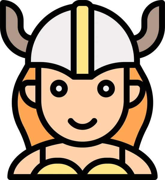 Girl Viking Clip Art