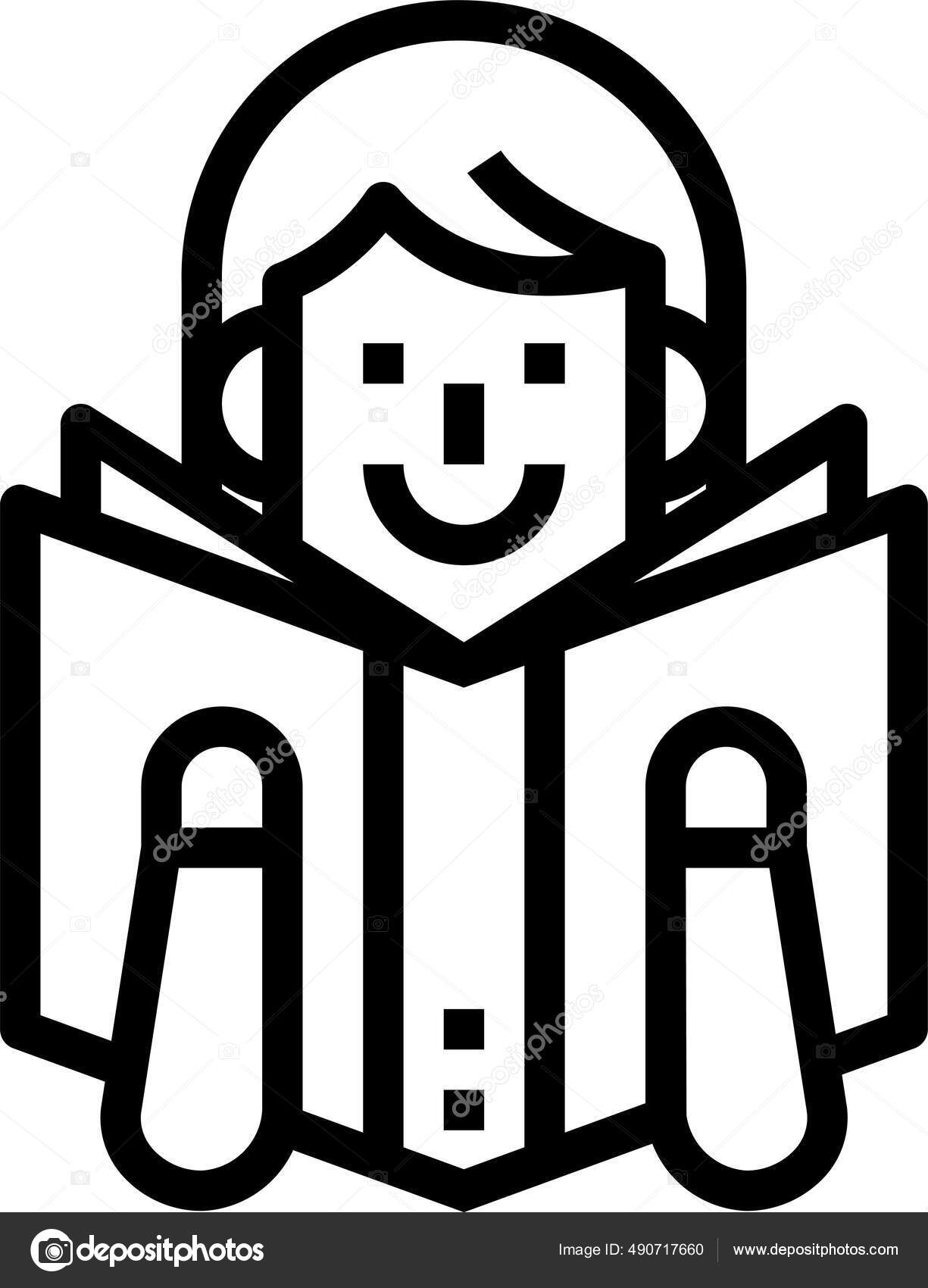Reading Learning Education Icon Outline Style Stock Vector by ...