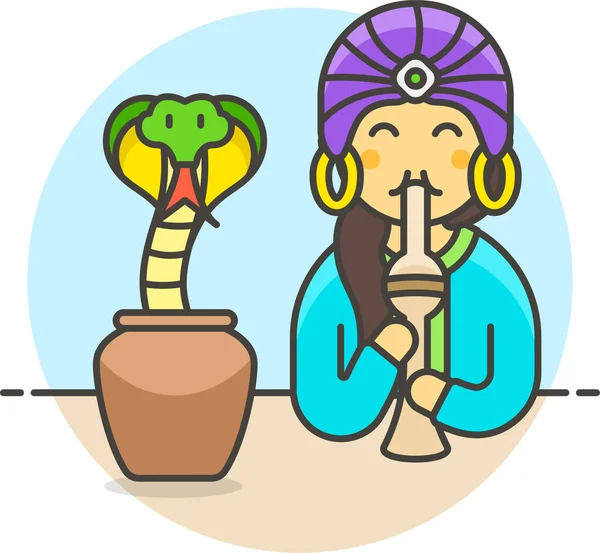 Charmer Cobra Hypnotize Icon Tourism Hotels Hospitality Category Stock ...