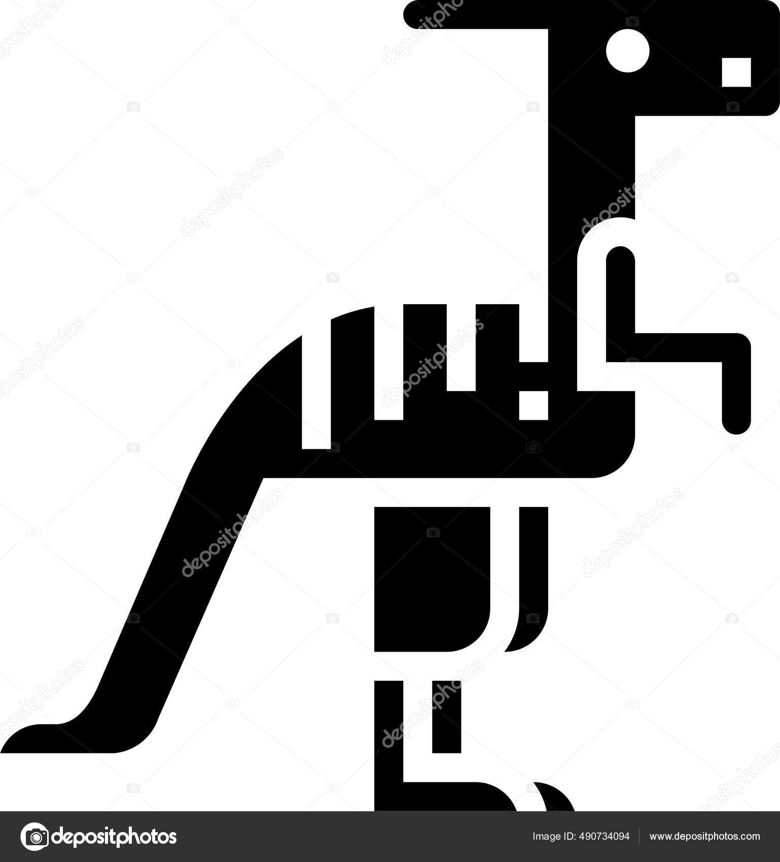 Animals Extinct Herbivore Icon Solid Style Stock Vector by ©iconfinder ...