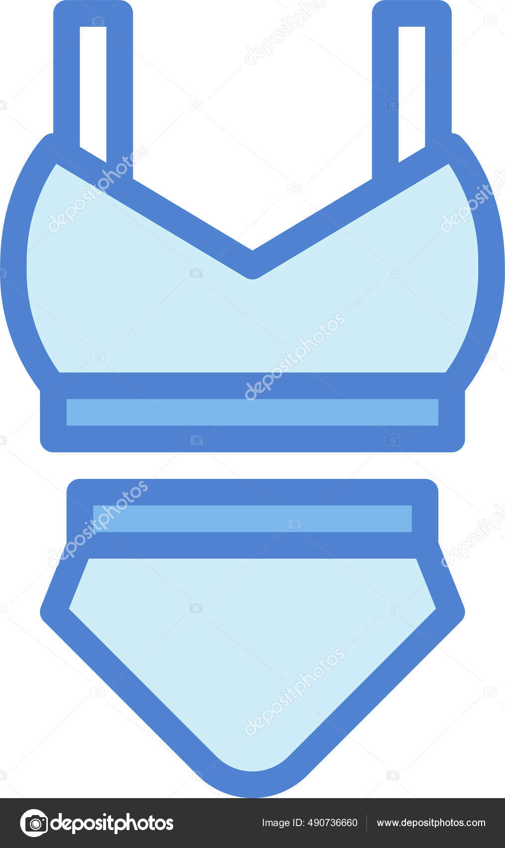 Piece Sexy Suit Icon Filled Outline Style Stock Vector By ©iconfinder 490736660