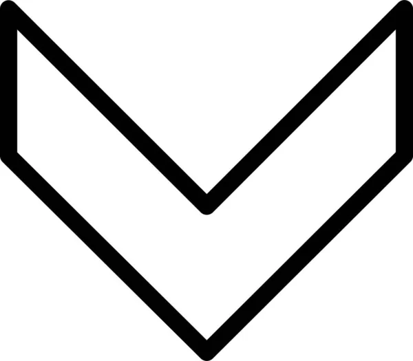 Chevron Navigation Arrow Icon Outline Style Stock Vector by ©iconfinder 498712844