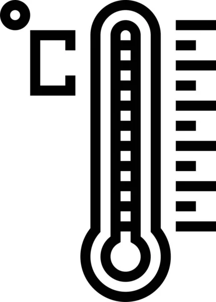 Celsius Mercury Temperature Icon Outline Style Stock Vector by ...