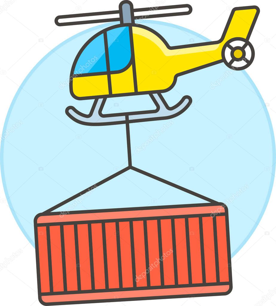 icono del contenedor de la cadena de aire en la categor a de gesti n empresarial 2024