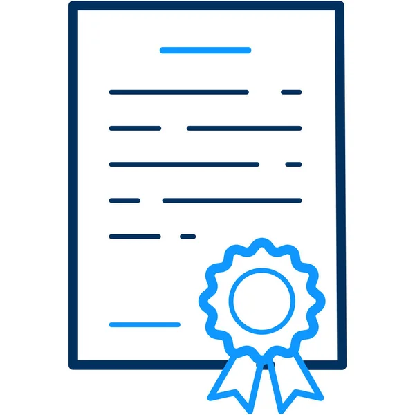 Badge Certificate Icard Icon Outline Style Stock Vector by ©iconfinder ...