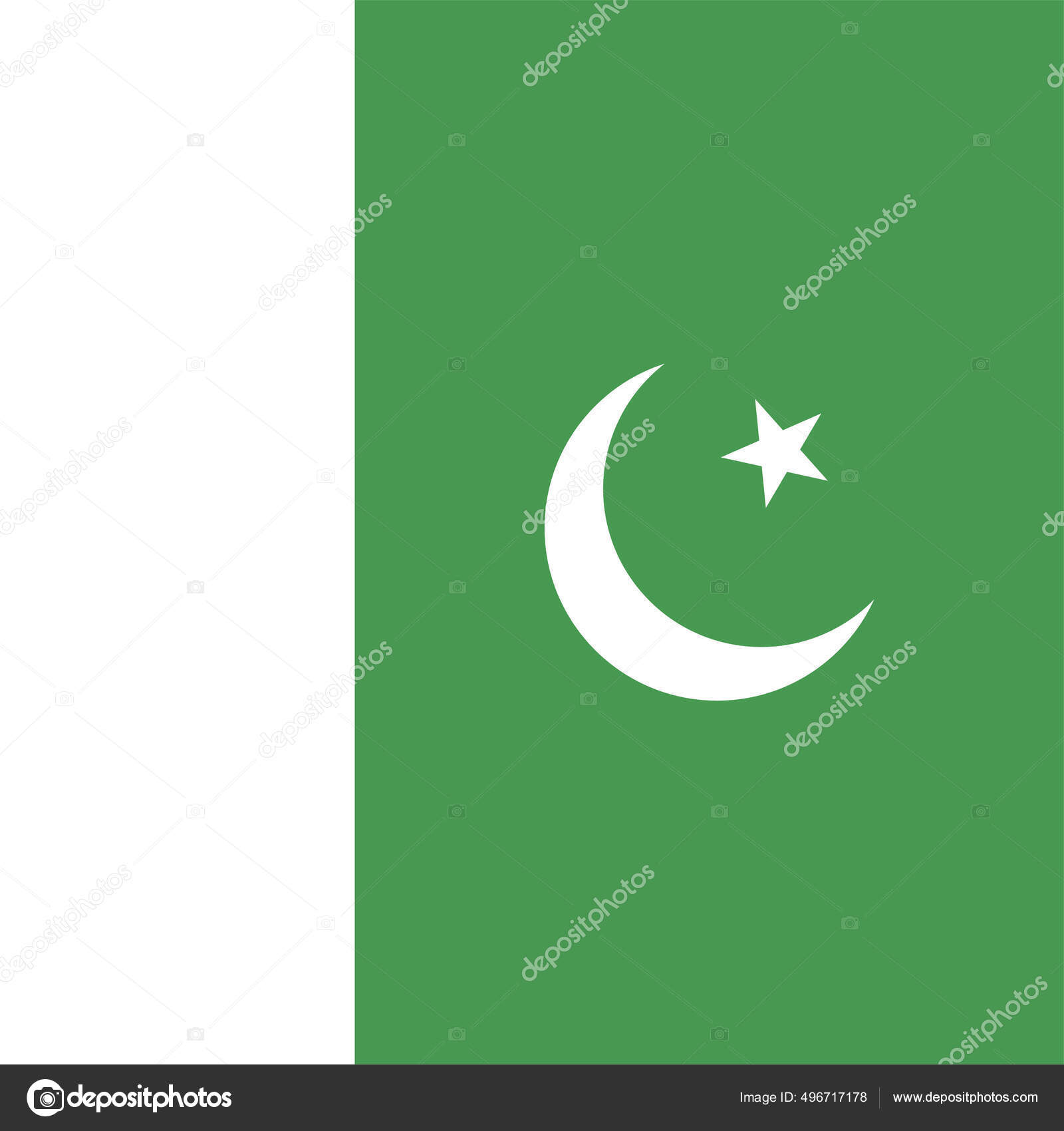 Country Flag Pakistan Icon Flat Style Stock Vector by ©iconfinder 496717178
