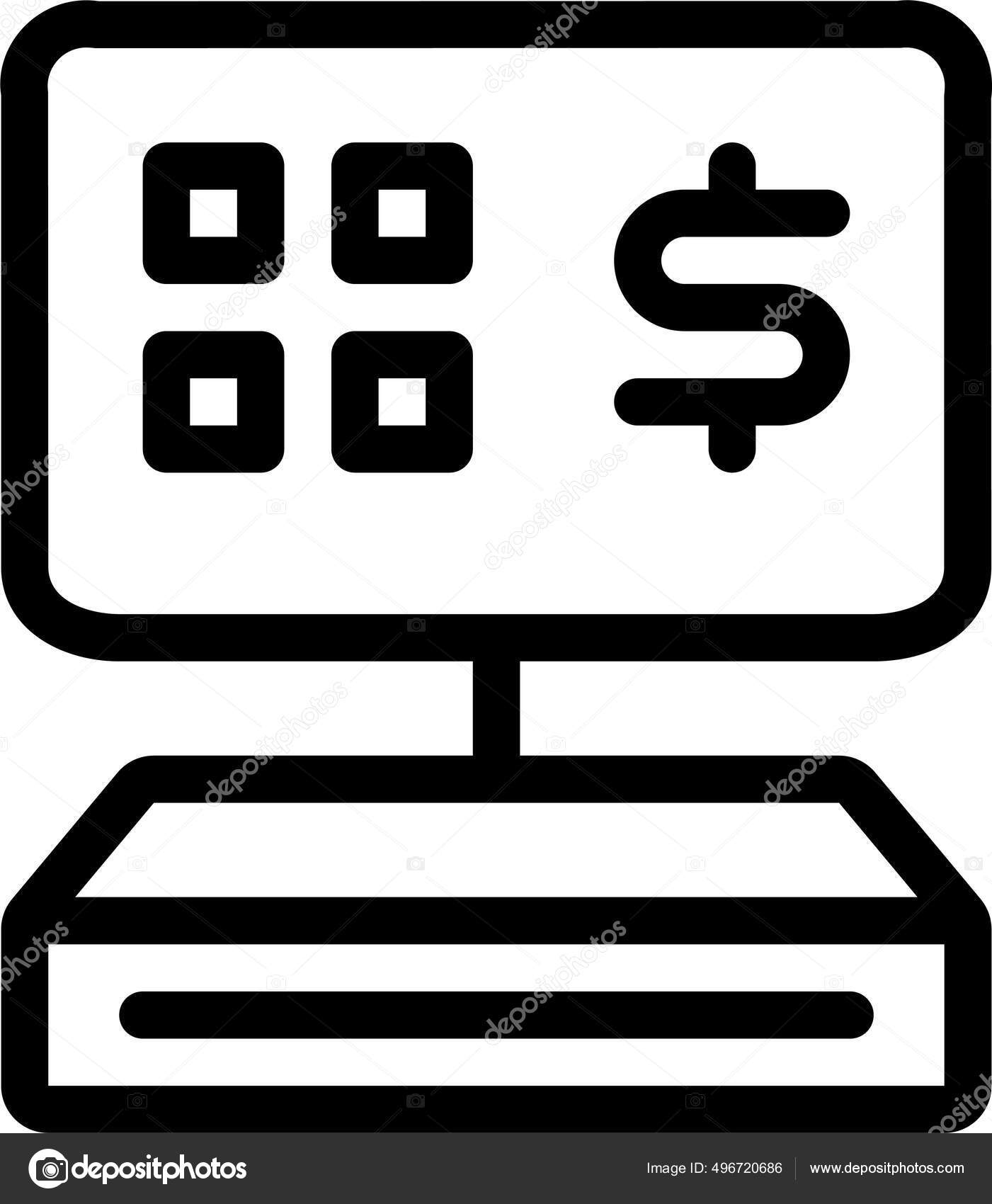 Trébol Epay Epayment Icono Estilo Esquema Vector de stock #496720686 de ...