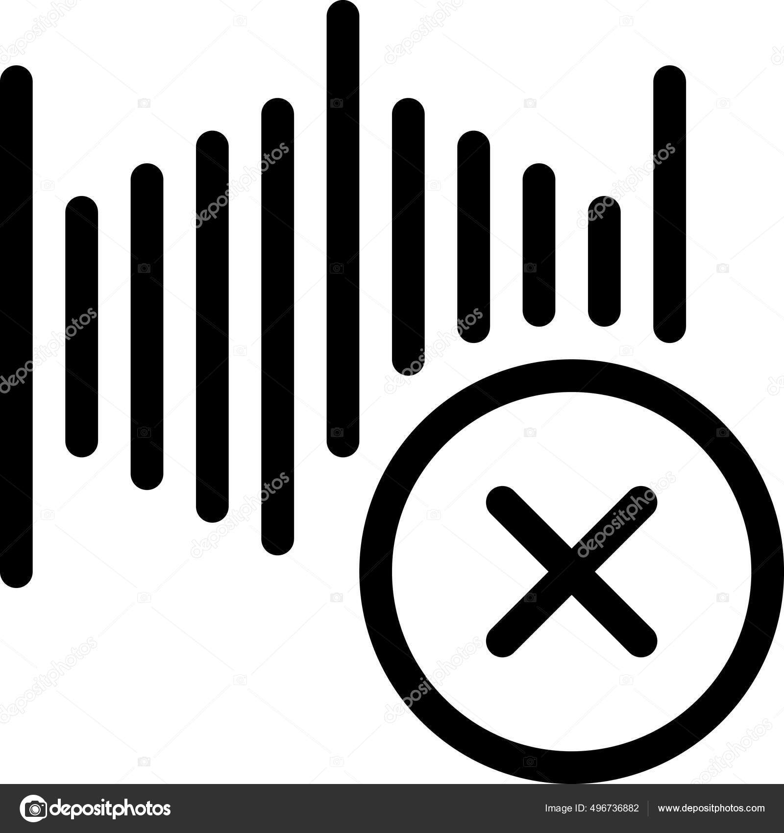 Icono Fallo Denegado Estilo Esquema Vector de stock #496736882 de ...