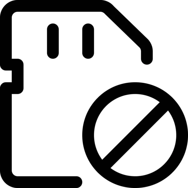 Folder Disable Filledoutline Icon Filledoutline Style Stock Vector by ...