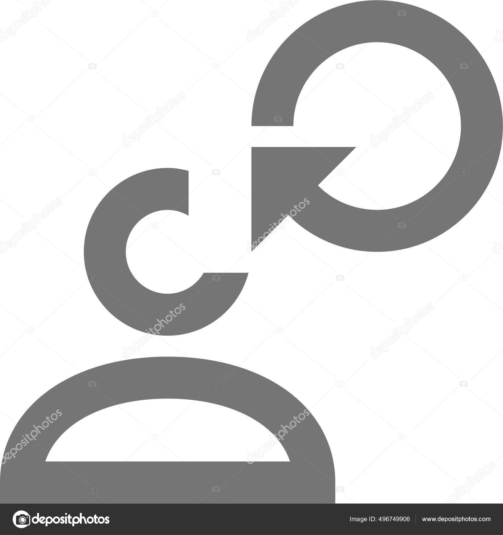 Sync User Arrow Icon Outline Style Stock Vector by ©iconfinder 496749906