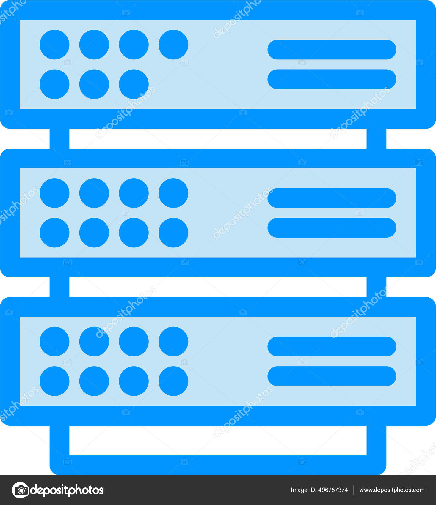 Network Rack Server Icon Computer Hardware Category Stock Vector by ...