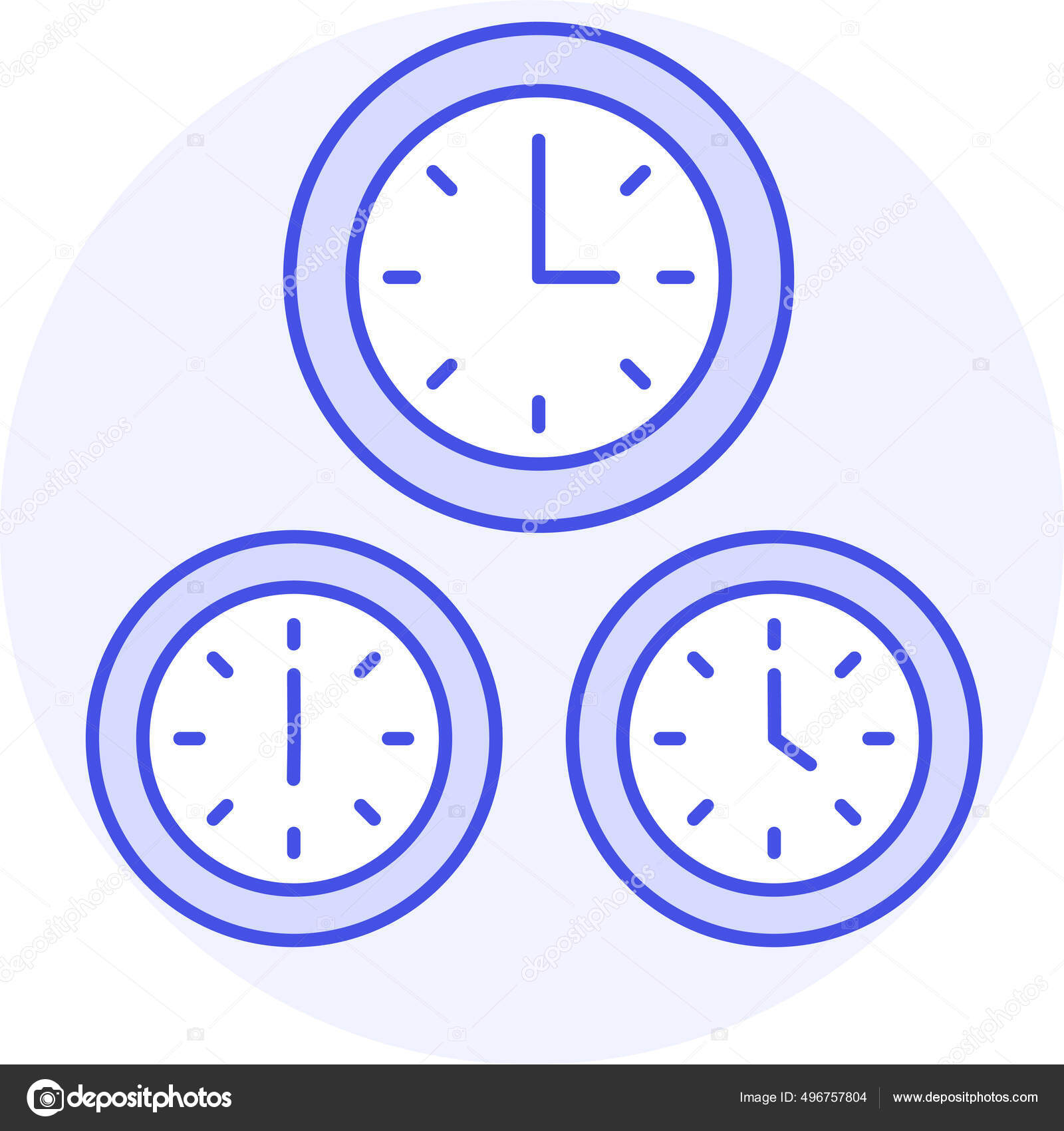 Clock Difference Offset Icon Badge Style Stock Vector by ©iconfinder ...