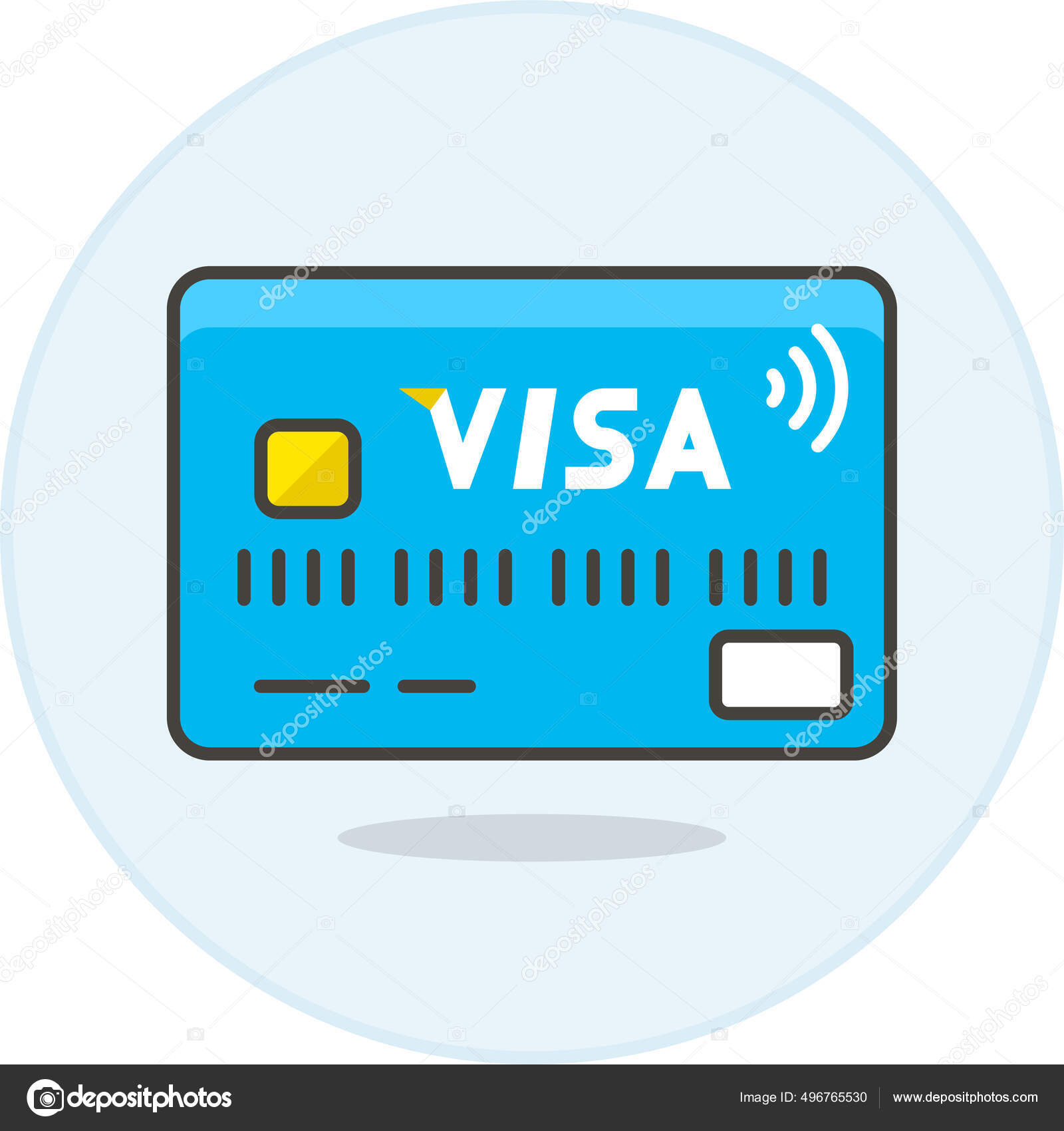 Broken Card Credit Icon Stock Vector Image by ©iconfinder #496765530