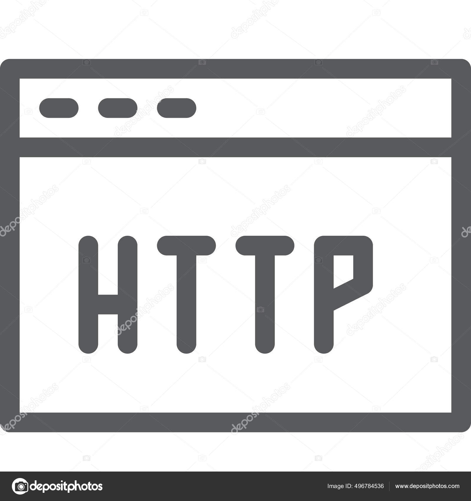 Http Window Application Icon Outline Style Stock Vector by ©iconfinder ...