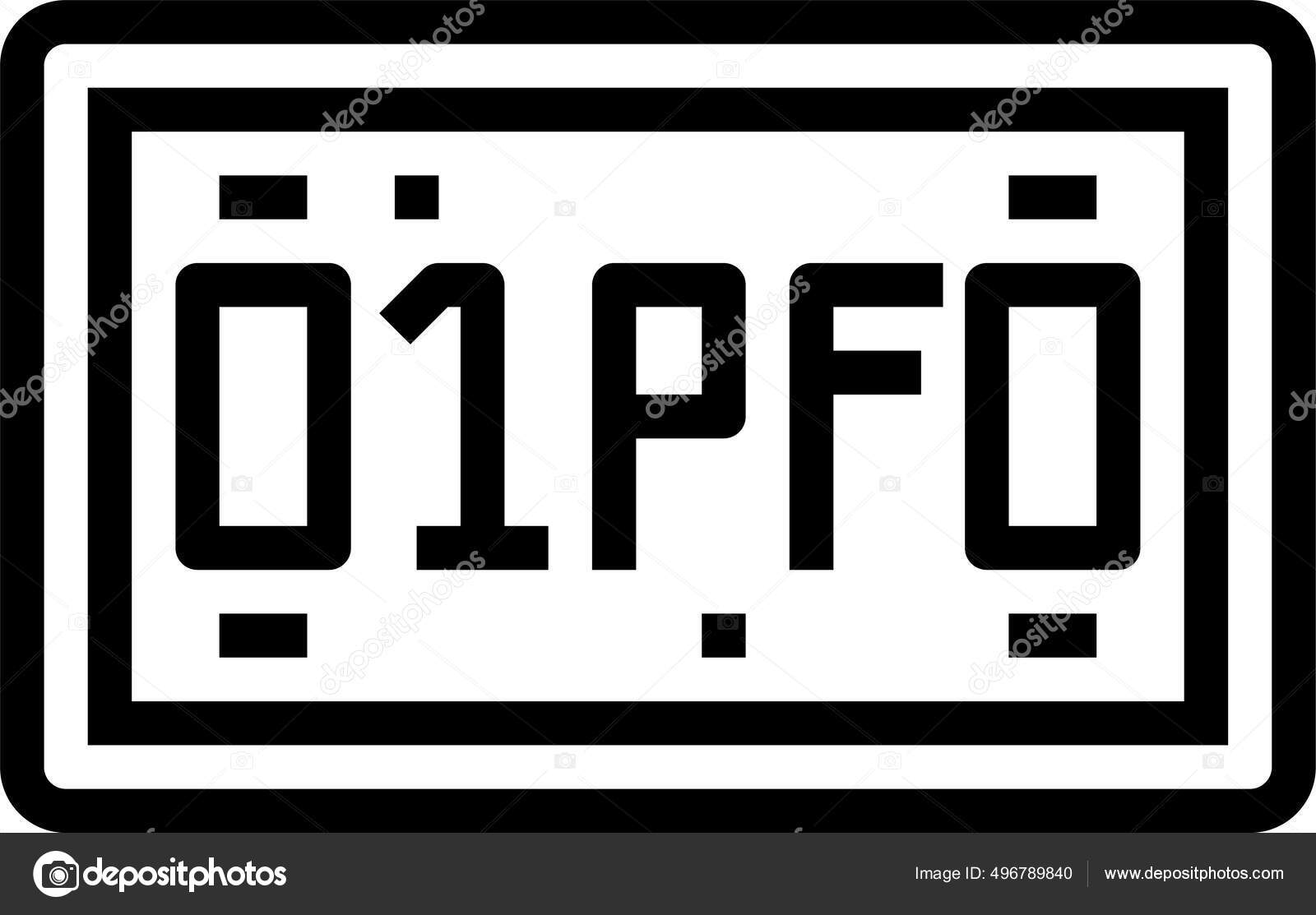 Image vectorielle Icône Permis Conduire Voiture Dans Style Contour par ...