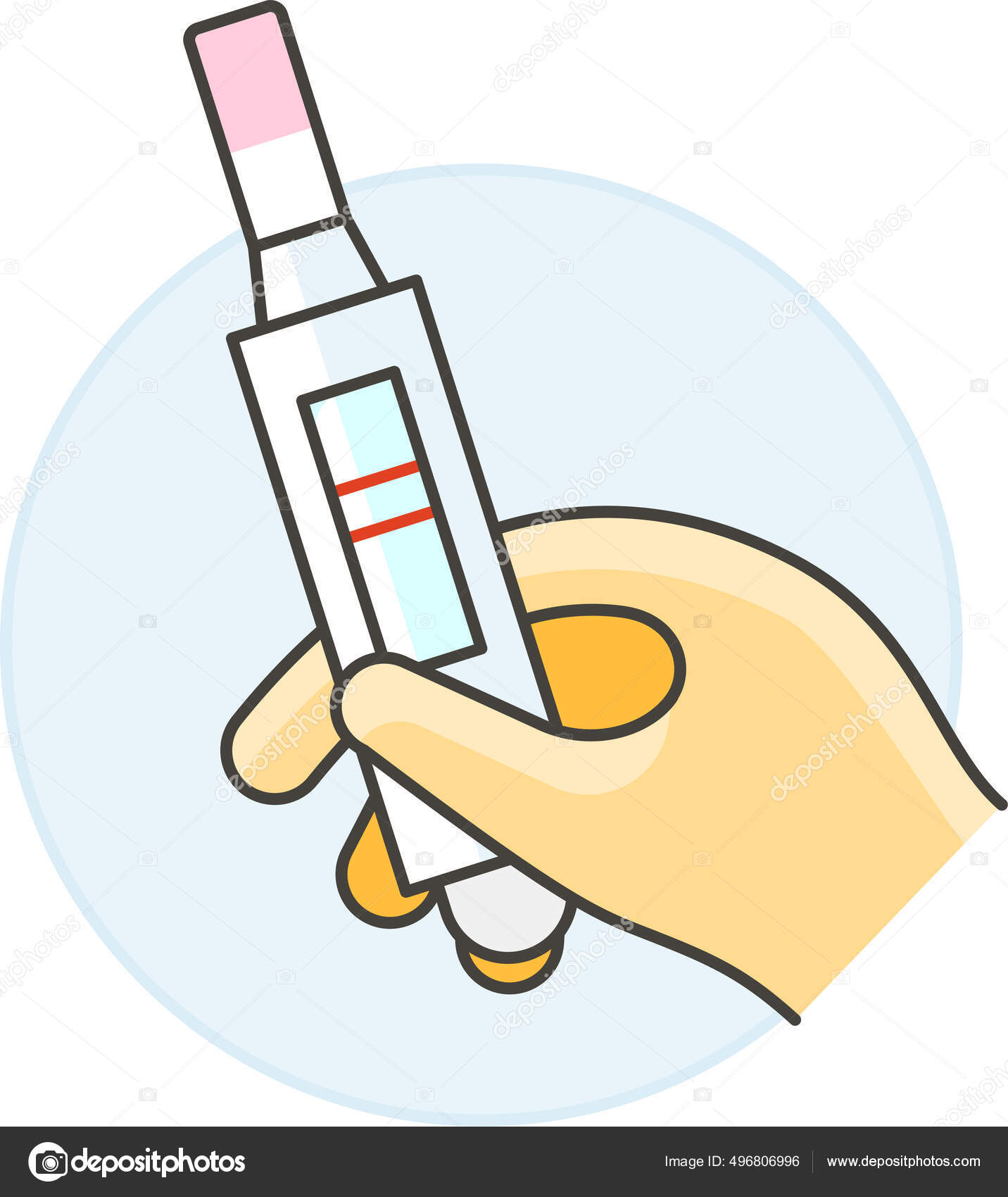 Check Confirmation Hcg Icon Hospitals Healthcare Category Stock Vector ...