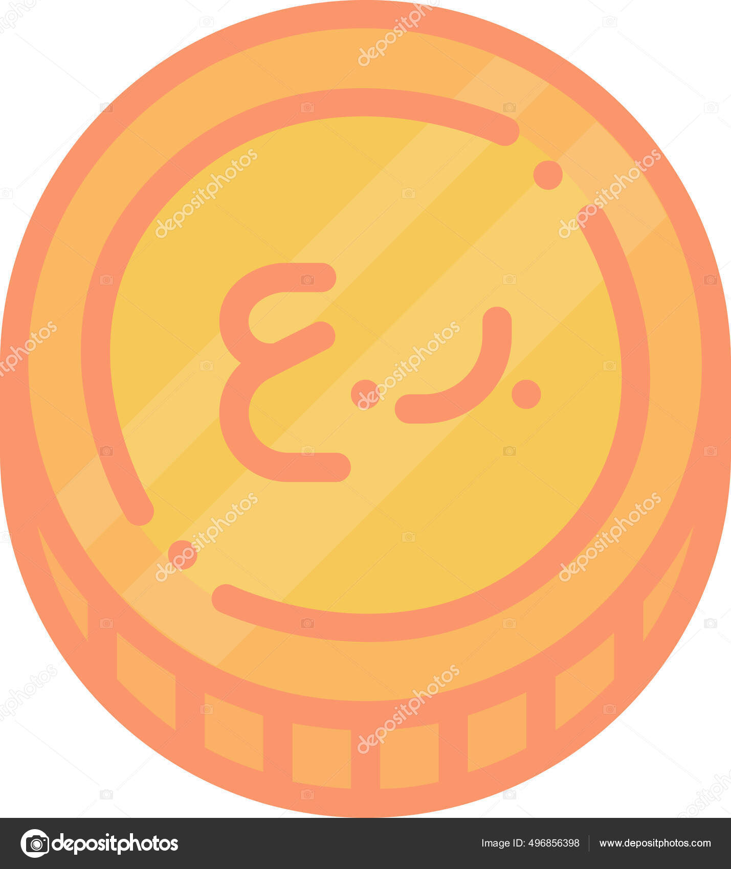 Business Omani Omr Icon Filled Outline Style Stock Vector by ...