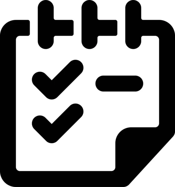 Check Check List Icono Marca Verificación Estilo Esquema Vector de ...