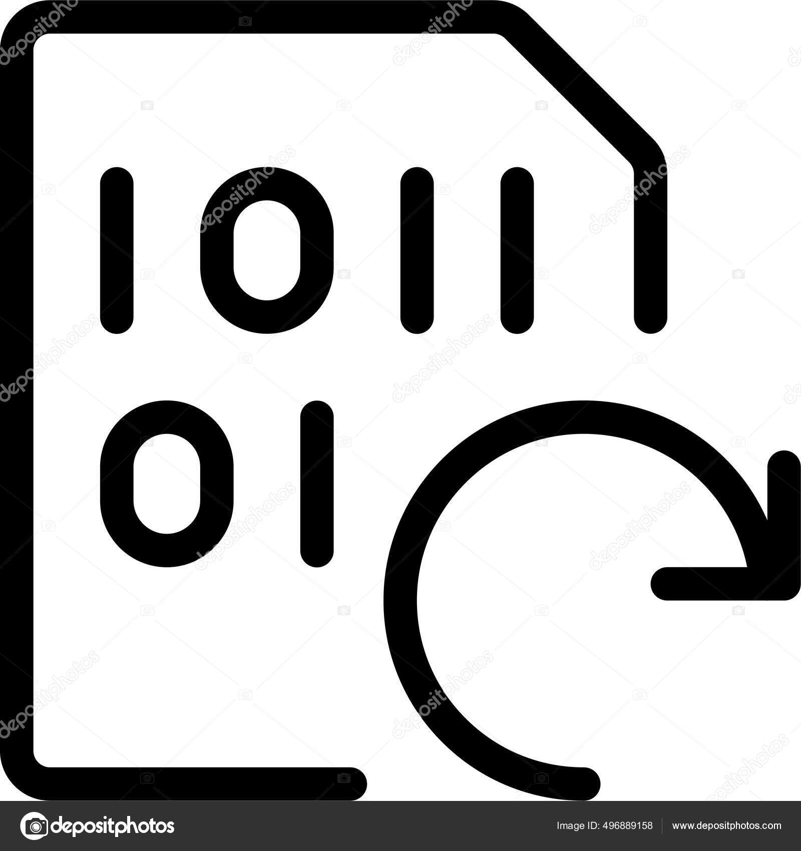 Binary Code File Icon Outline Style Stock Vector by ©iconfinder 496889158 Binary Code File Icon Outline Style Stock Vector by ©iconfinder 496889158