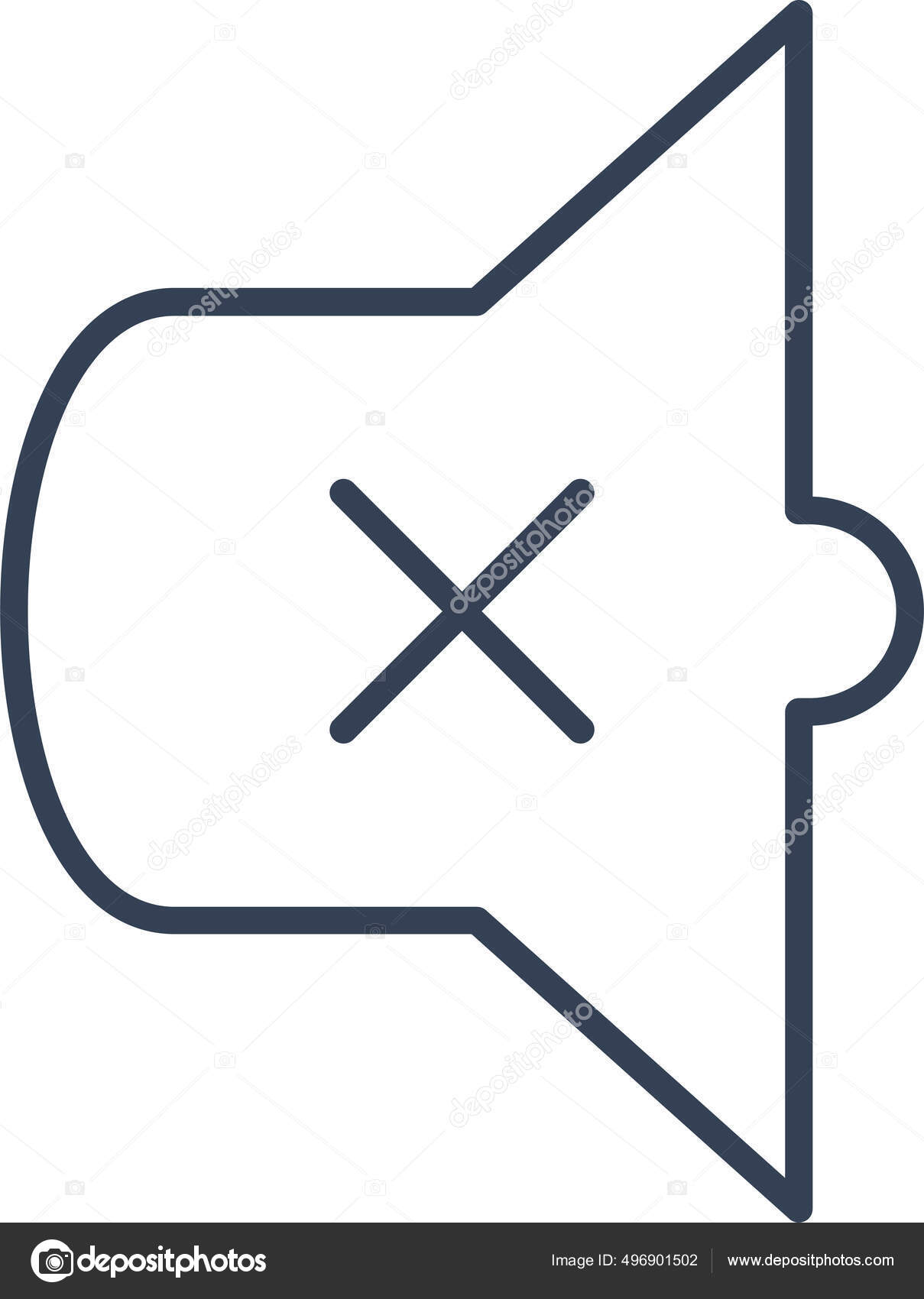 Icono Mínimo Oficina Línea Estilo Esquema Vector de stock por ...