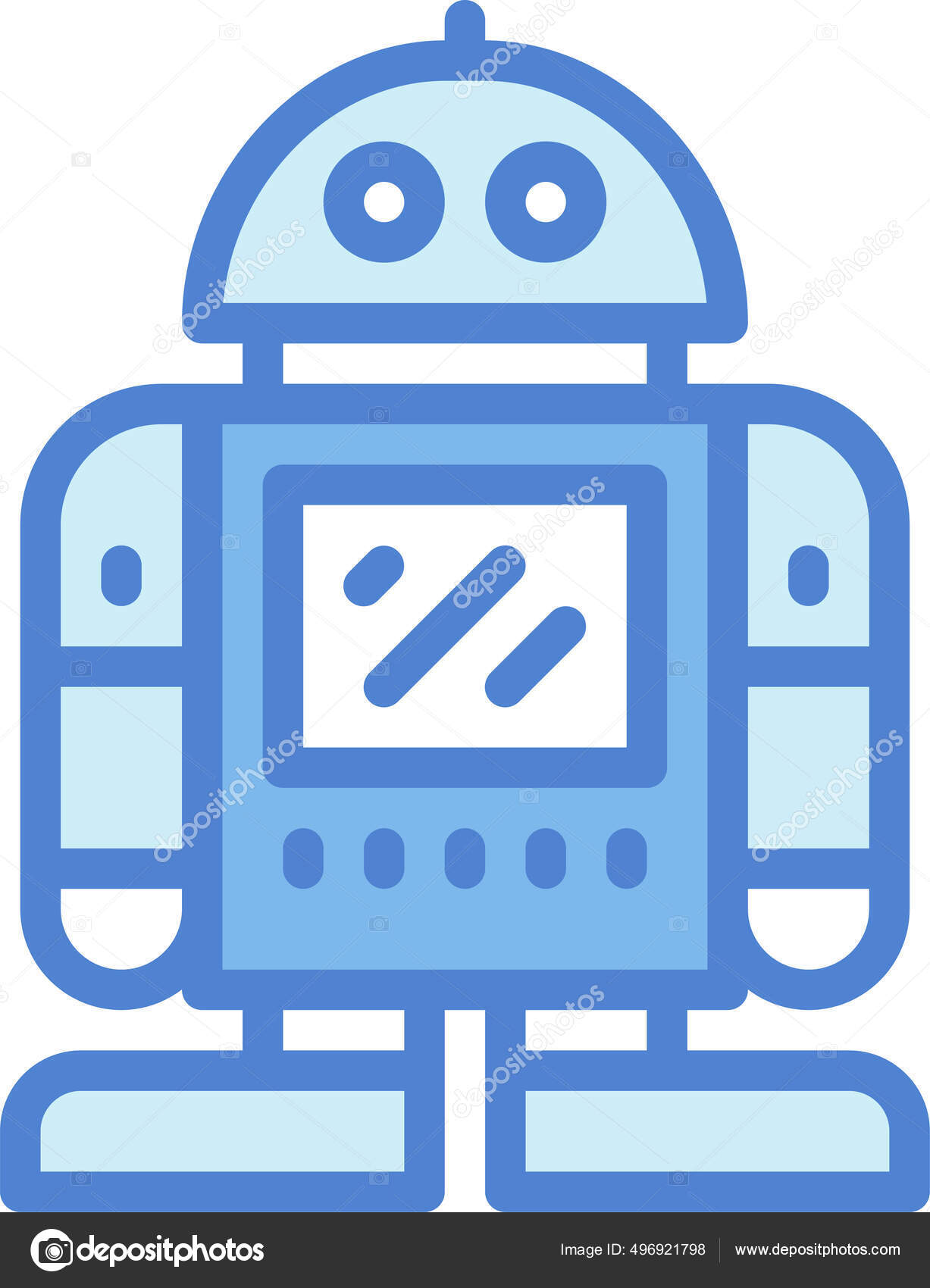 Metal Robot Technology Icon Stock Vector by ©iconfinder 496921798