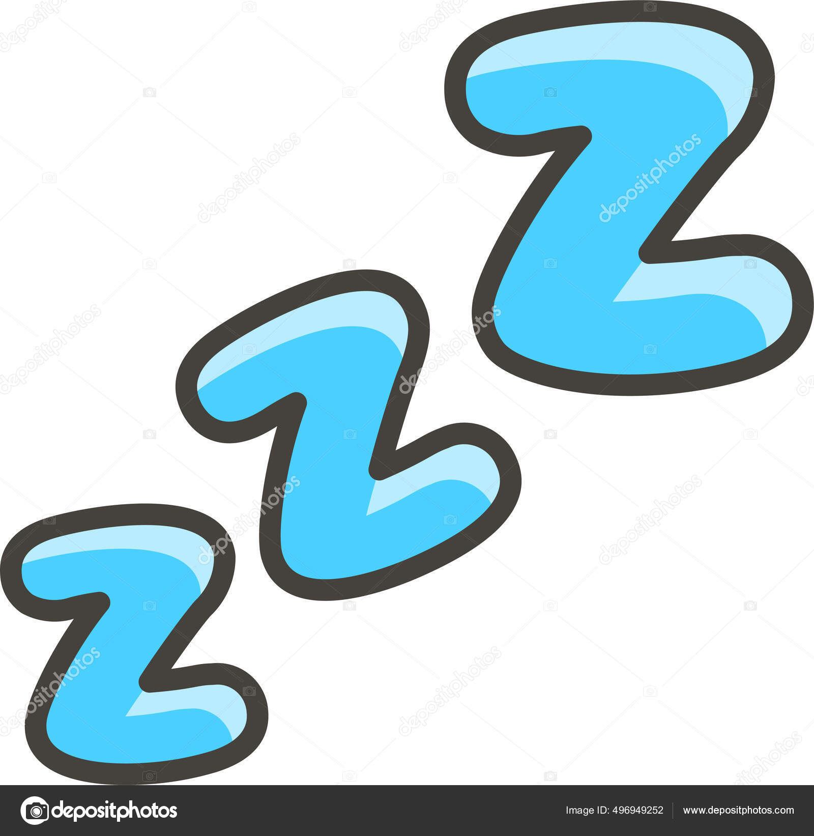 1F4A4 Icono Zzz Vector de stock #496949252 de ©iconfinder