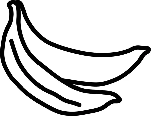 Ikon Buah Buahan Pisang Dalam Gaya Outline Vektor Stok oleh ©iconfinder ...