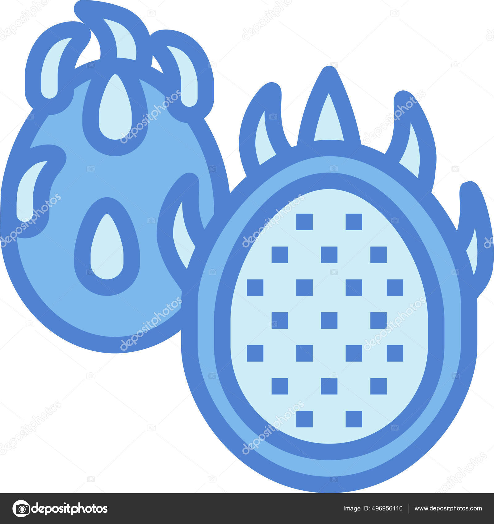 Dragón Alimento Fresco Icono Vector de stock por ©iconfinder 496956110