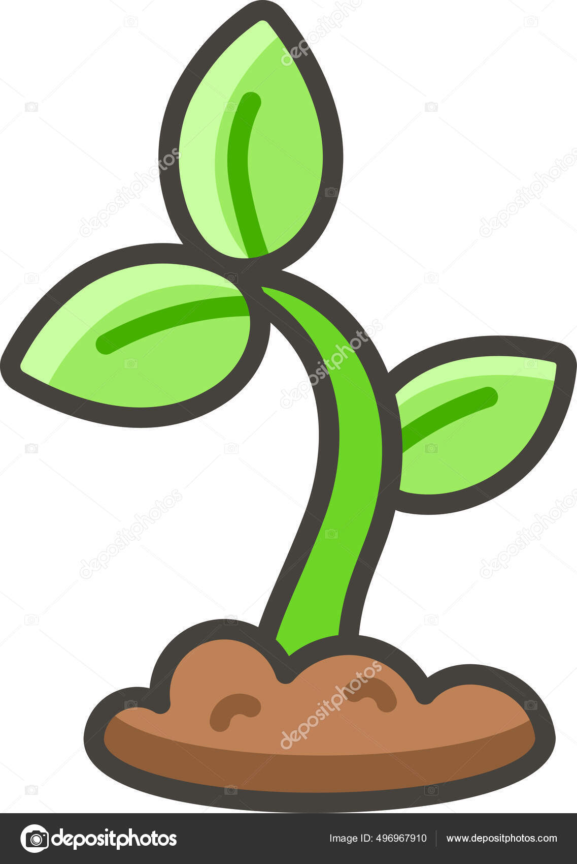 Seeding Filled Outline Avatar Icon Filled Outline Style Stock Vector ...