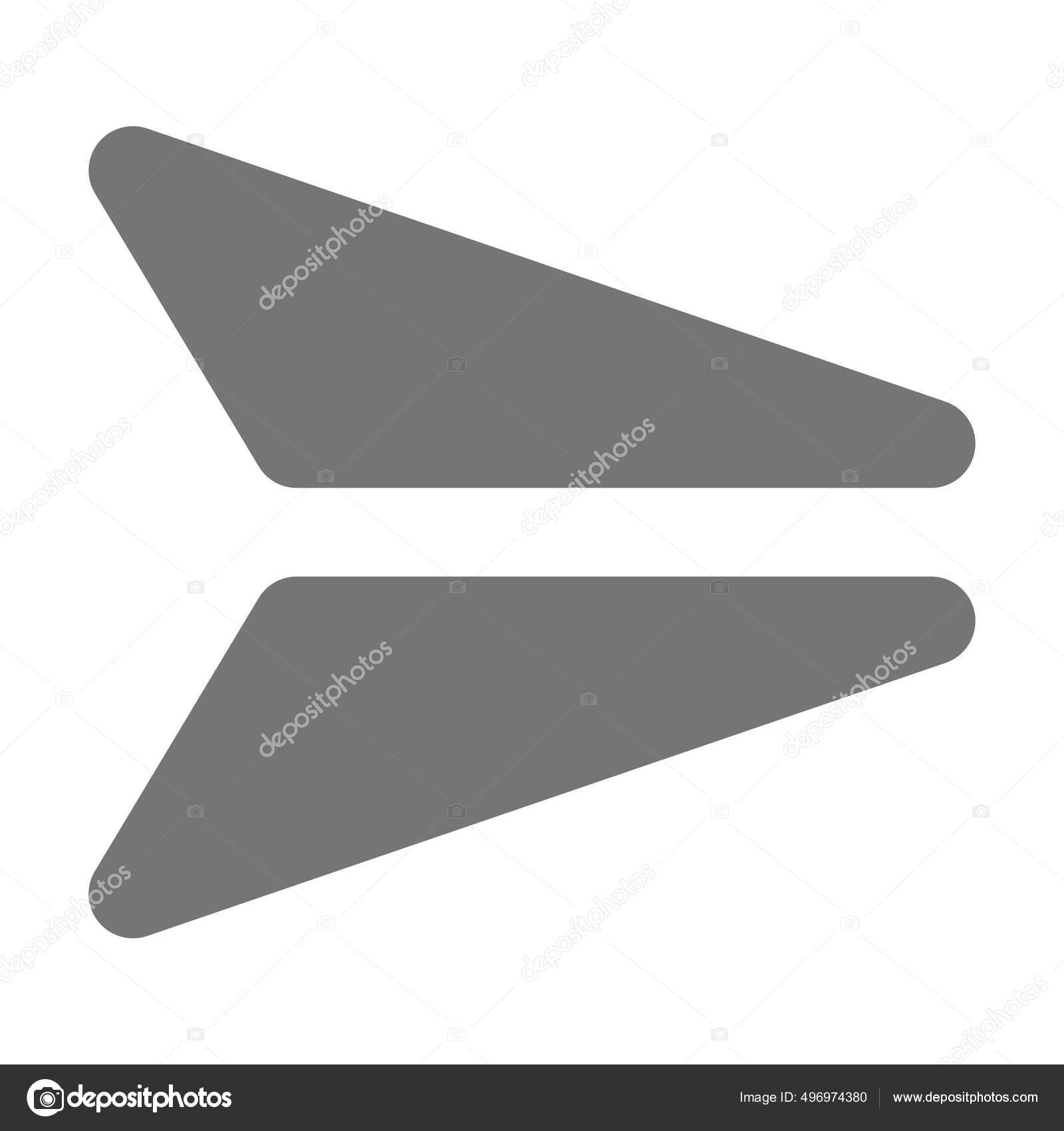 Paperplane Airplane Message Icon Solid Style Stock Vector by ...