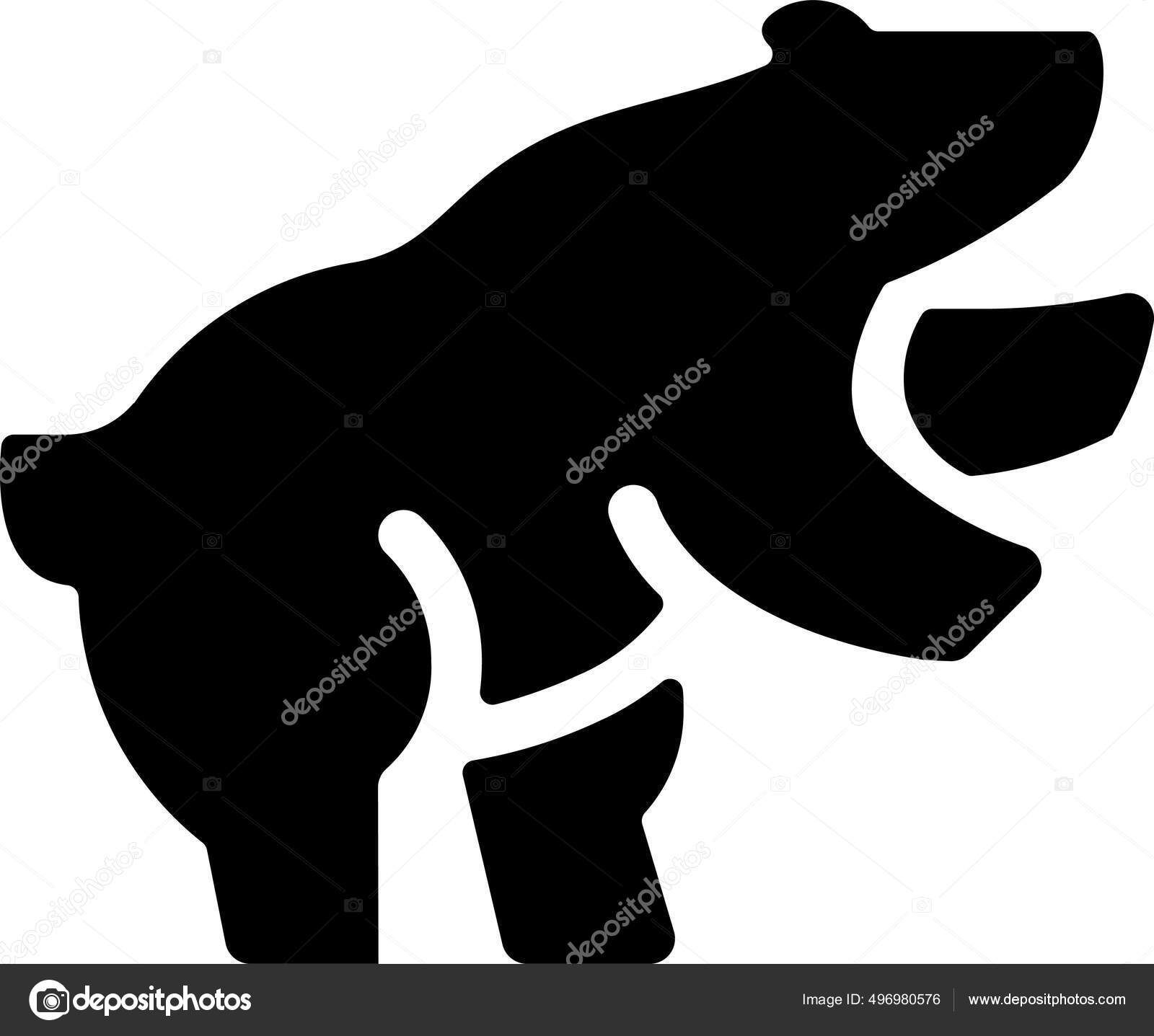 Saving Bear Payment Icon Solid Style Stock Vector by ©iconfinder 496980576
