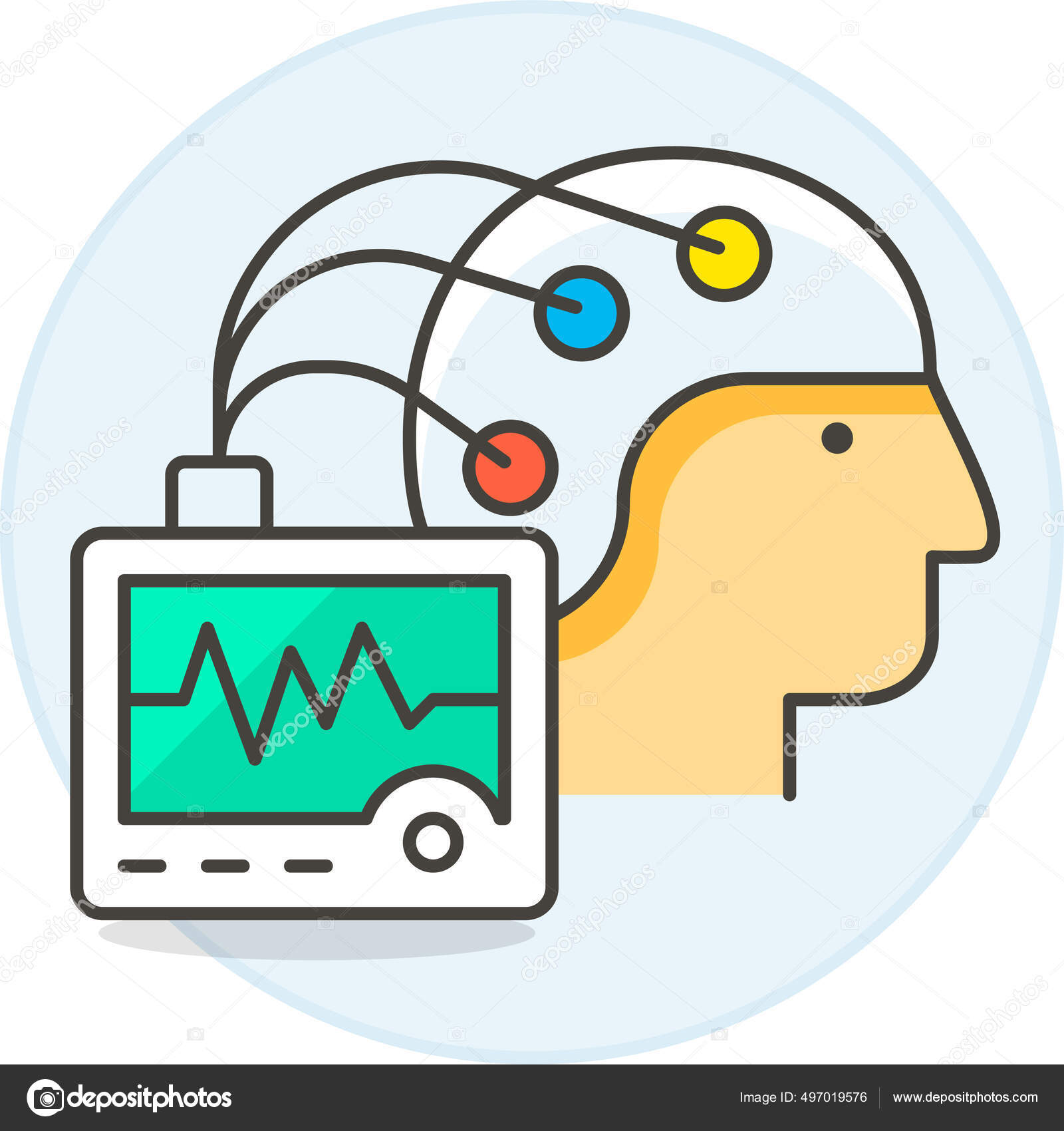 Science Activity Electroencephalogram Icon Stock Vector by ©iconfinder 497019576