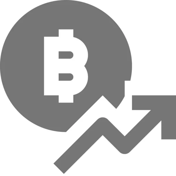 Bitcoin Charts Graph Icon Outline Style Stock Vector by ©iconfinder ...