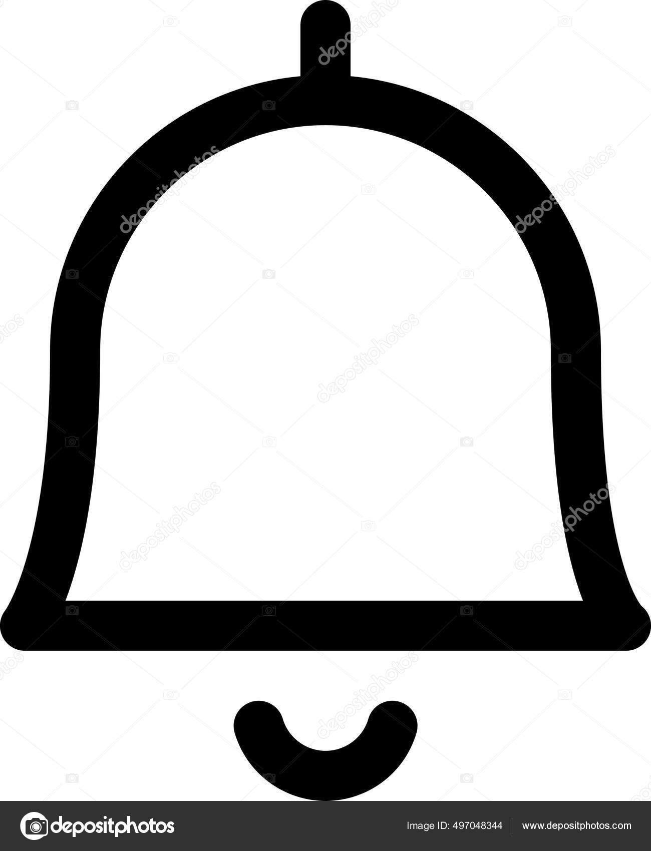 Alarm Bell Alert Icon Outline Style Stock Vector by ©iconfinder 497048344