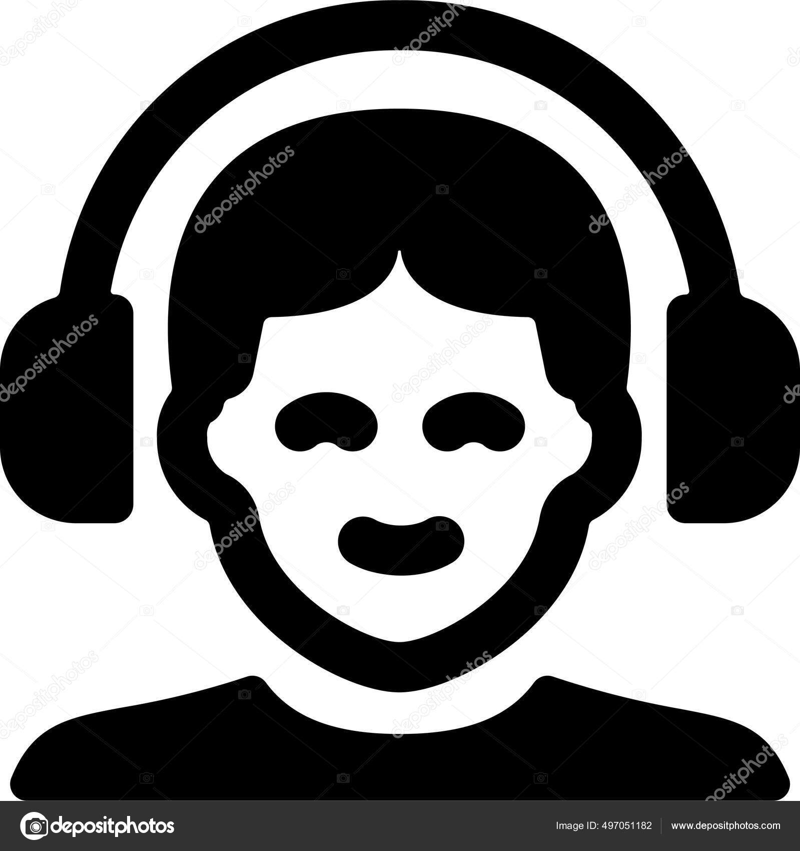People Man Headphones Icon Solid Style Stock Vector Image by ©iconfinder #497051182