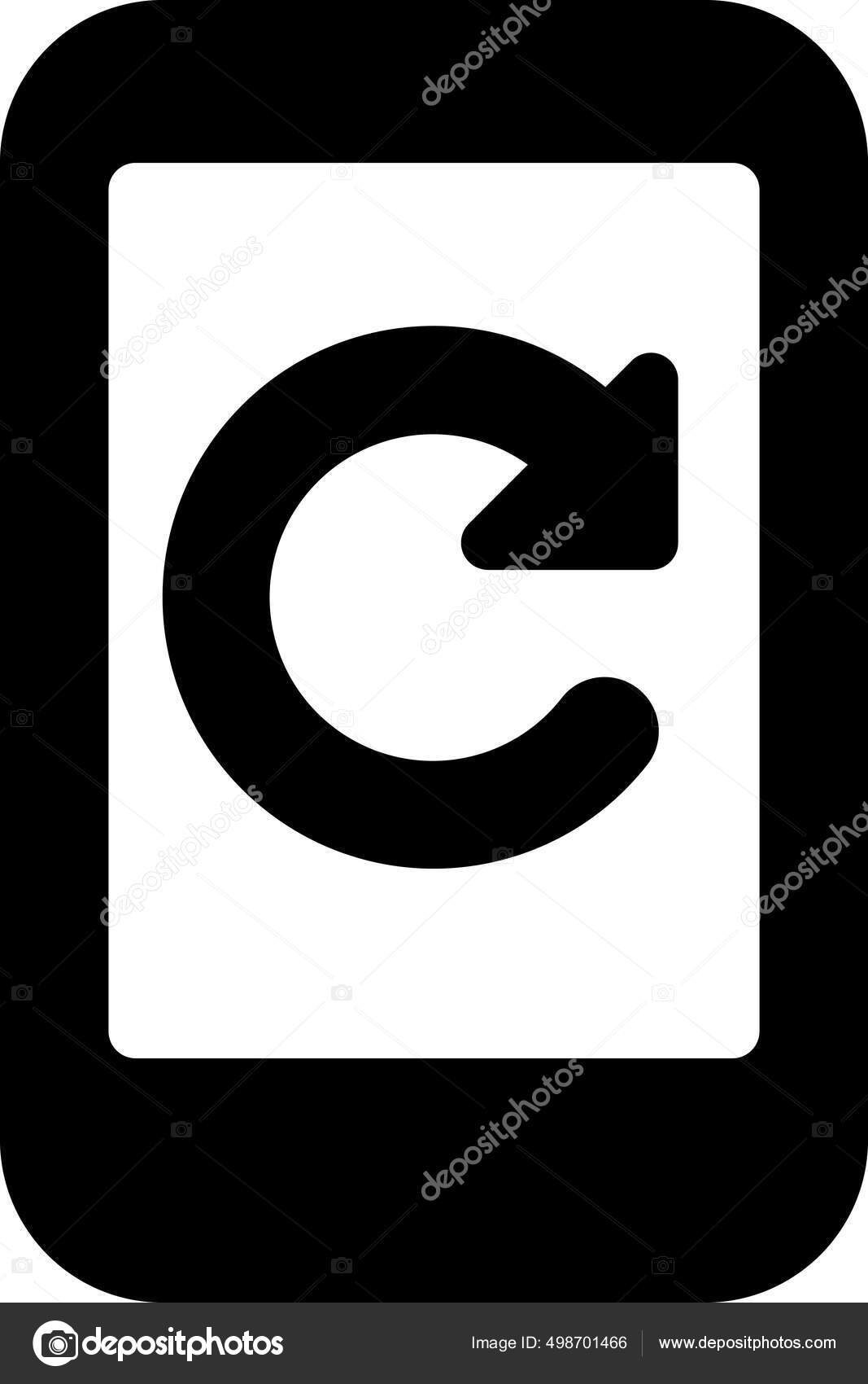 Phone Action Refresh Icon Solid Style Stock Vector by ©iconfinder 498701466