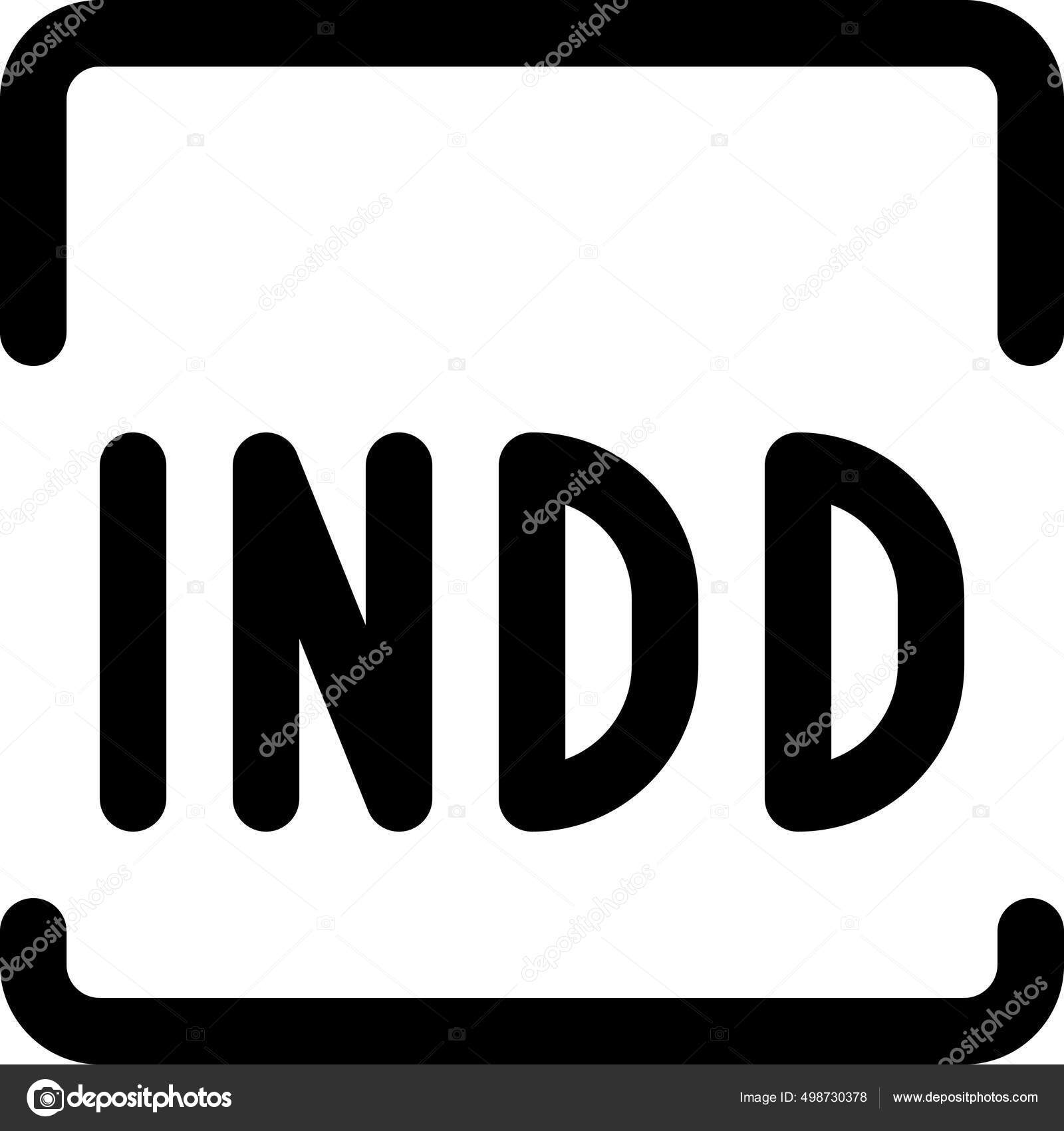 Indd Files Document Icon Outline Style Stock Vector Image by ...