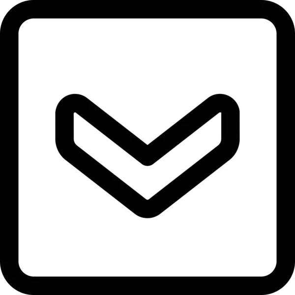 Chevron Navigation Arrow Icon Outline Style Stock Vector by ©iconfinder 498712844